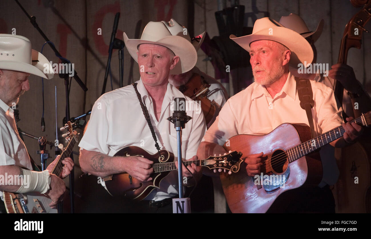British band NEBB UK Bluegrass at the Maverick festival Stock Photo - Alamy