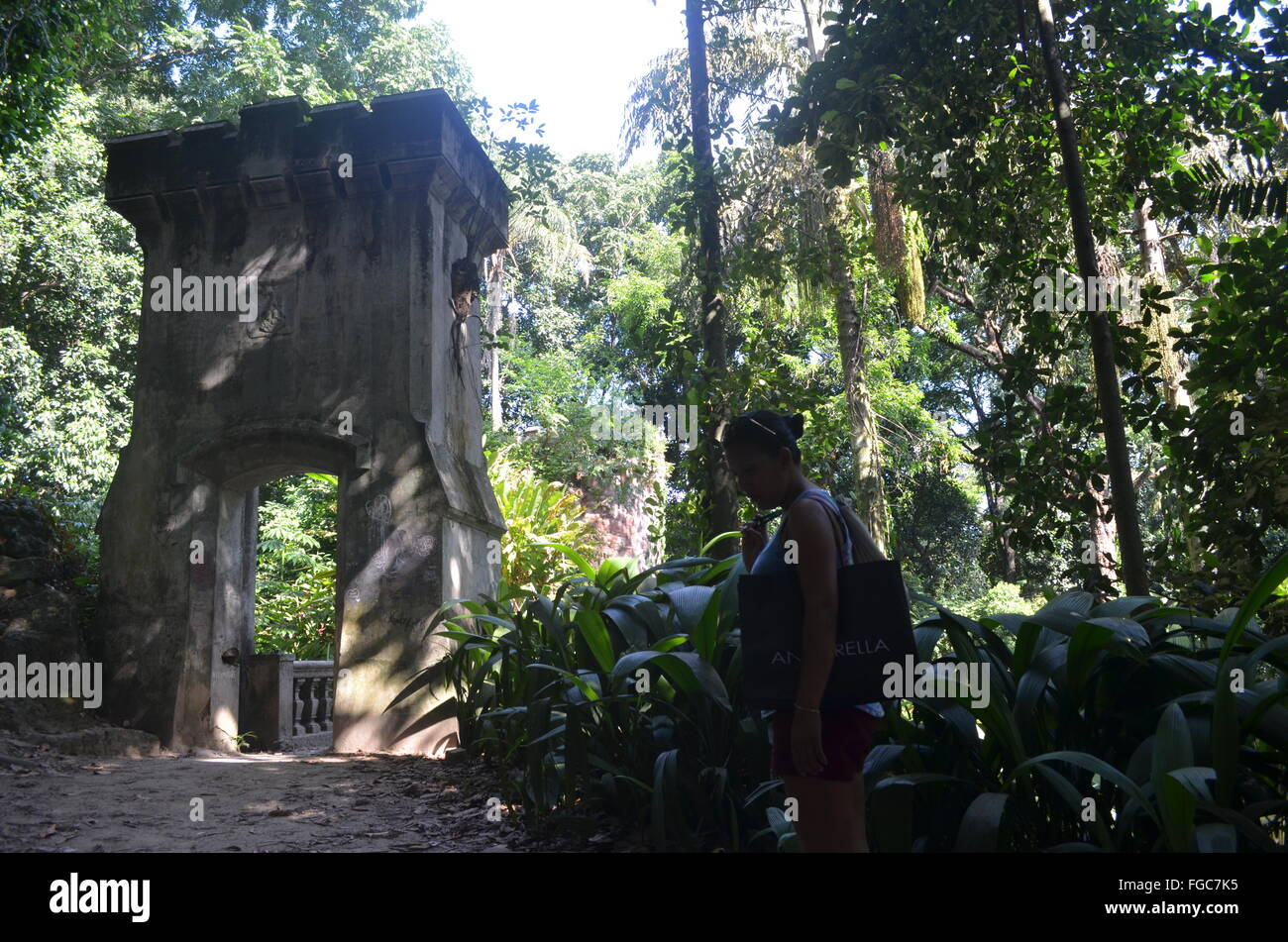 Parque Lage (or Parque Enrique Lage), in the city of Rio de Janeiro ...