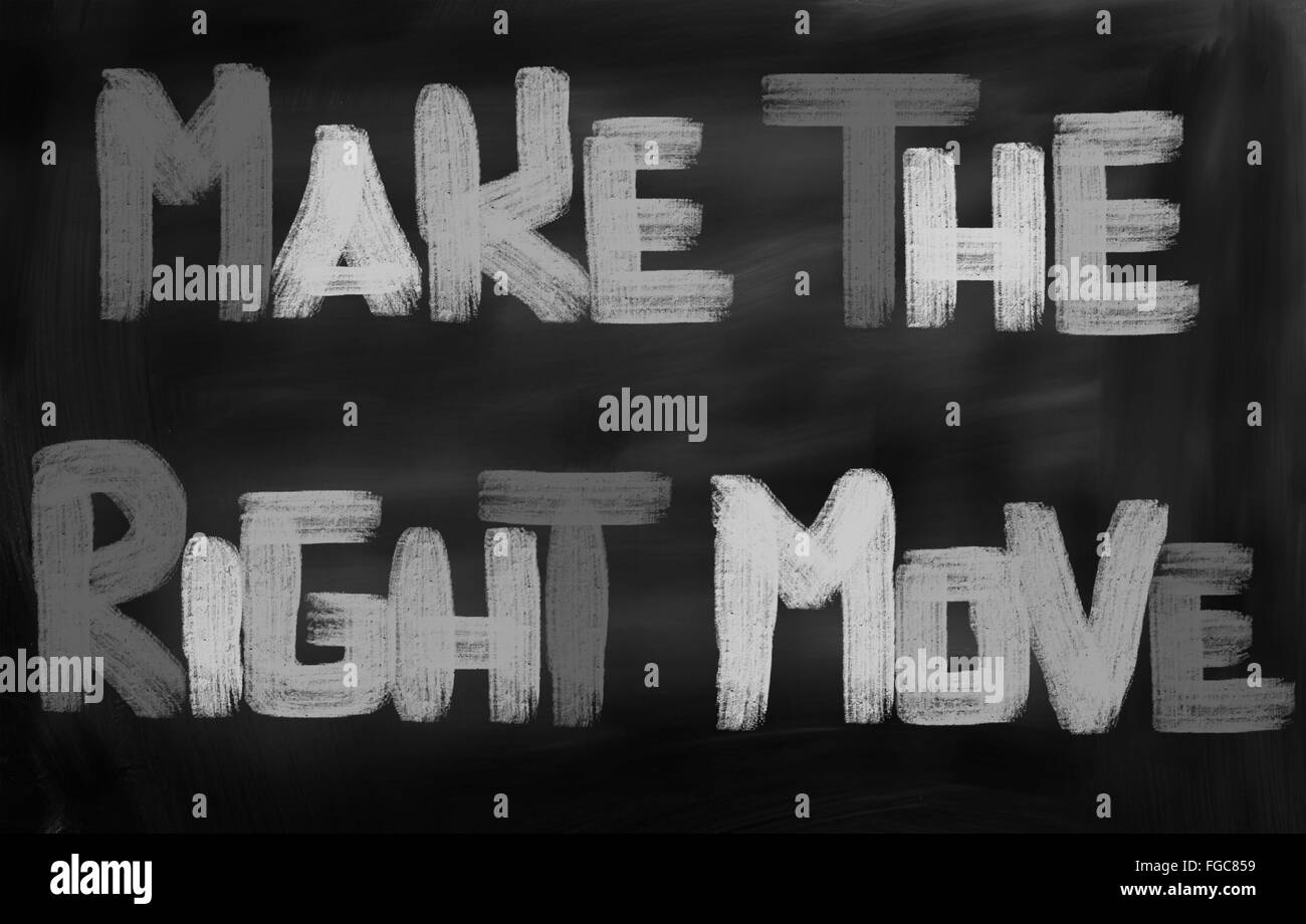 Make The Right Move Concept Stock Photo - Alamy