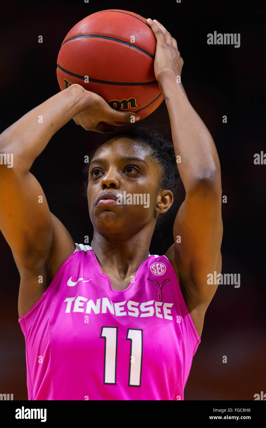 February 18, 2016: Diamond DeShields #11 of the Tennessee Lady ...