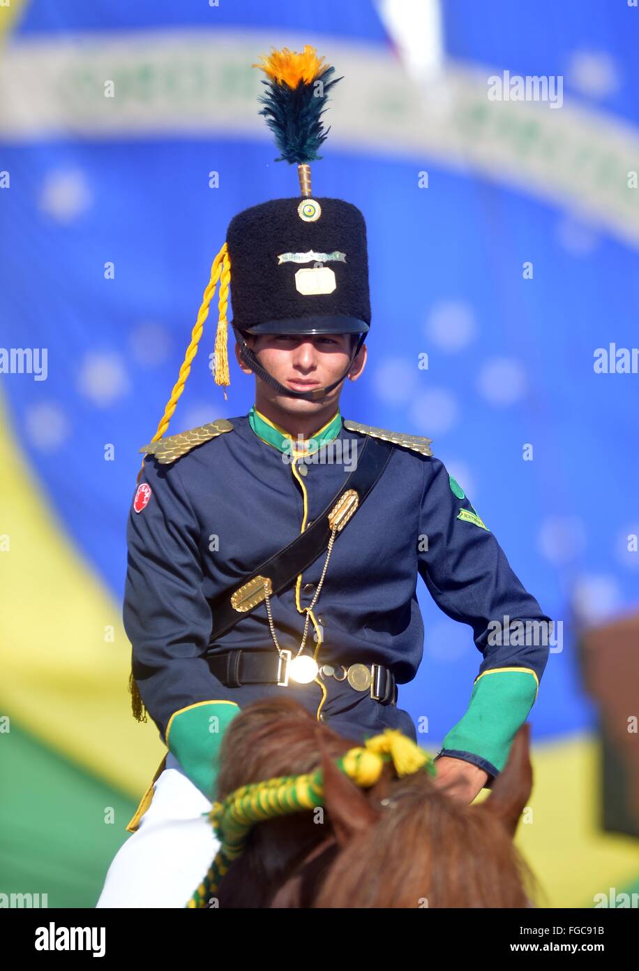 Soldiers with the Brazilian army hold a parade to mark the 71st ...