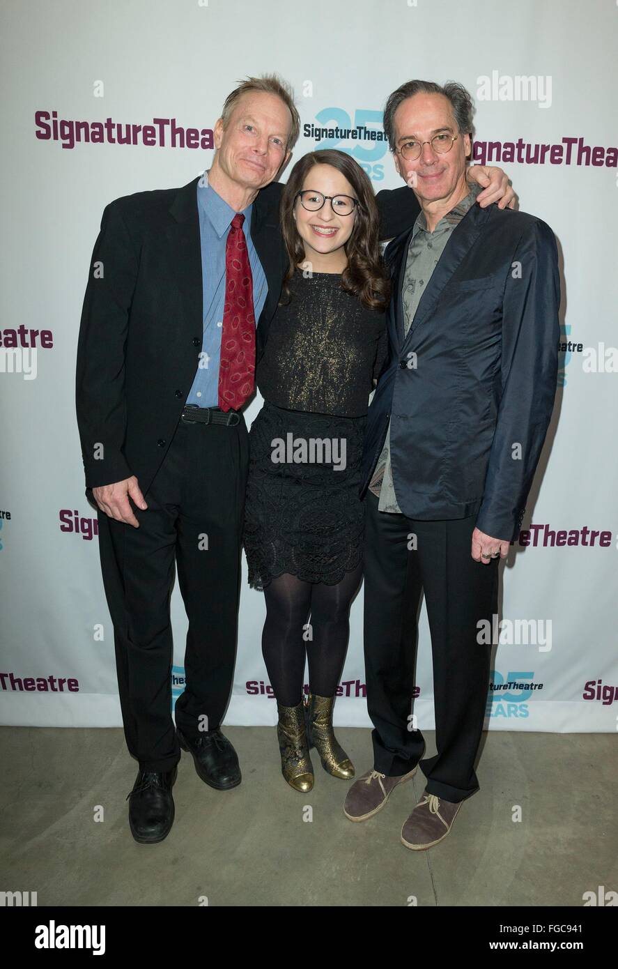 New York, NY, USA. 18th Feb, 2016. Bill Irwin, Shaina Taub, David ...