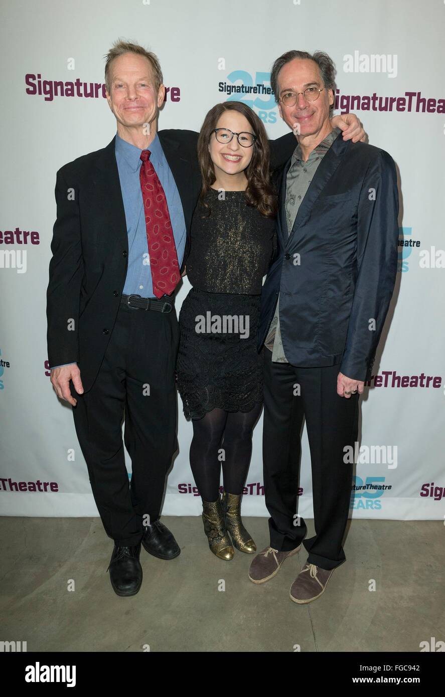 New York, NY, USA. 18th Feb, 2016. Bill Irwin, Shaina Taub, David ...