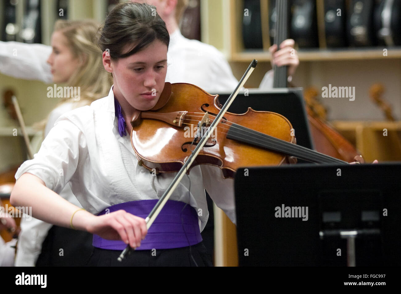High school band rehearse hi-res stock photography and images - Alamy