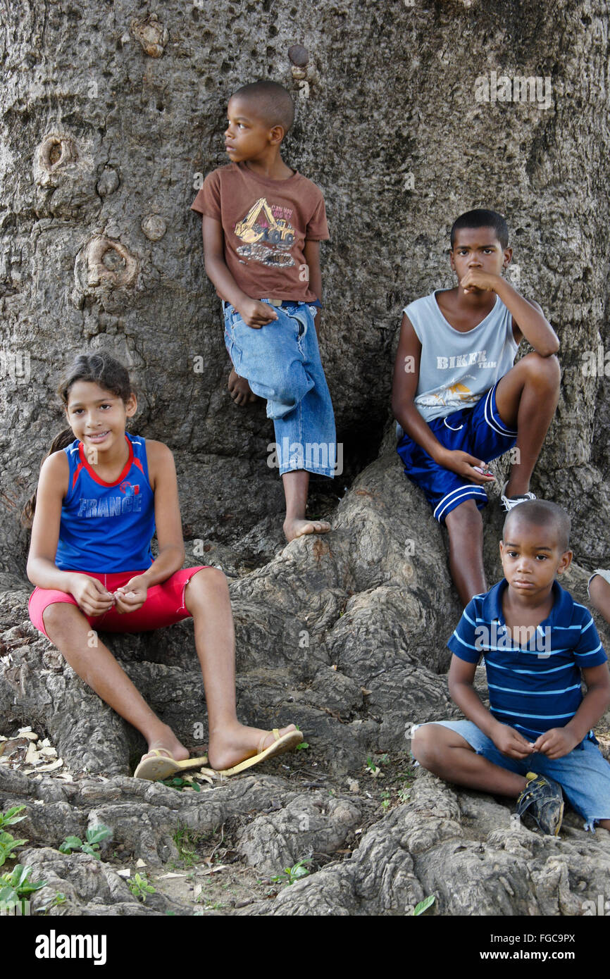 Afro-Cuban children descended from freed slaves, Valle de los Ingenios ...