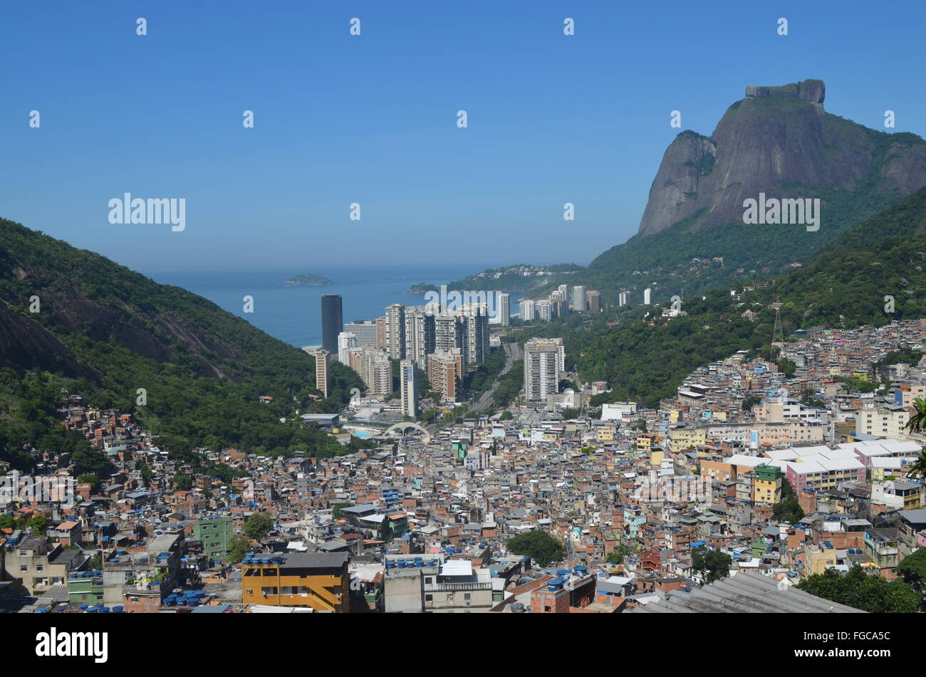 Views of Rocinha Favela in Rio de Janeiro, the largest favela in Brazil ...