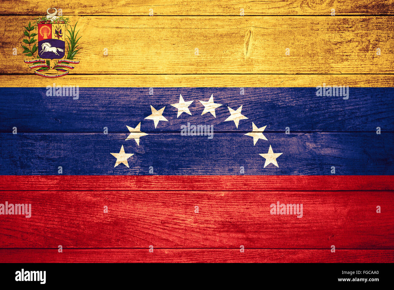Venezuela wooden flag hi-res stock photography and images - Alamy