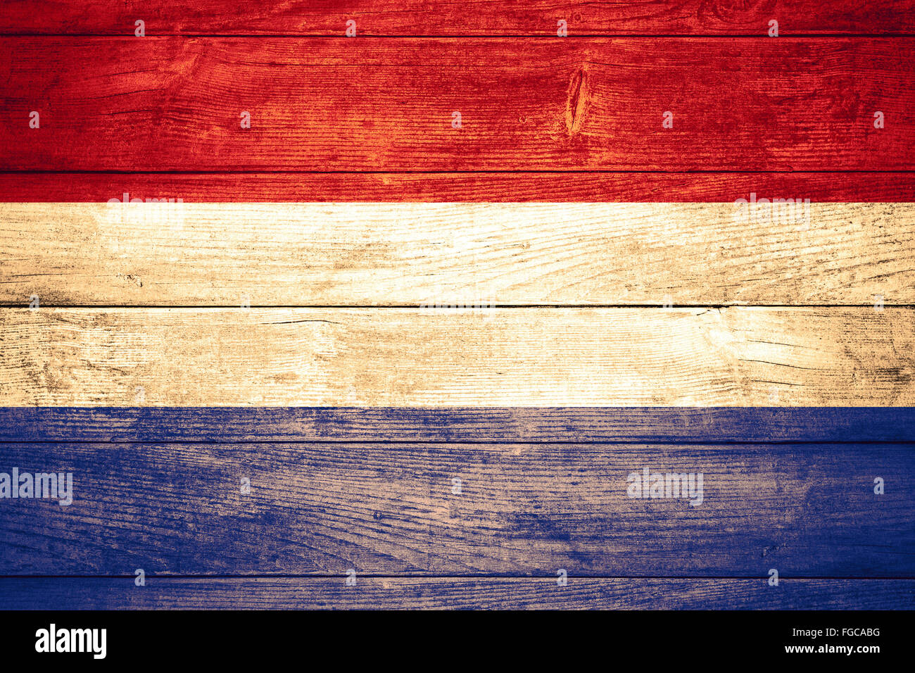 flag of Holland or Dutch banner on wooden background Stock Photo - Alamy