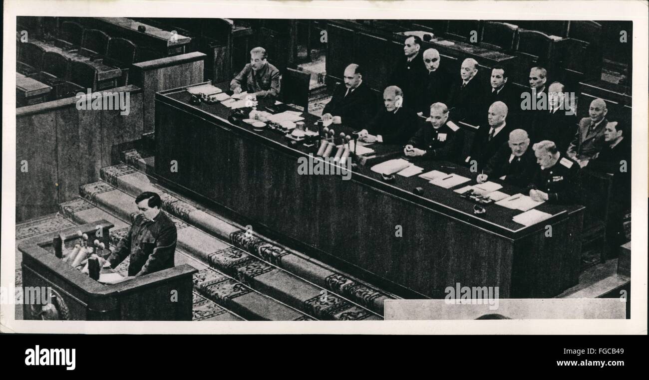 1955 - Pictured during a statement of accounts is the Presidium of the ...