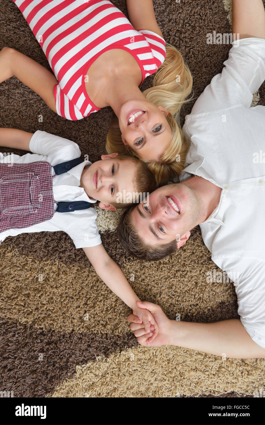 family at home Stock Photo - Alamy