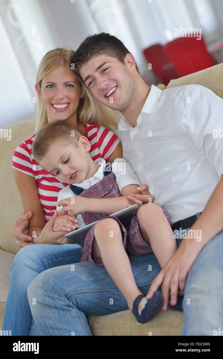family at home Stock Photo - Alamy