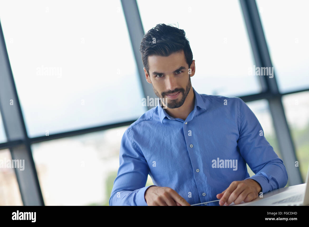 Male office manager desk hi-res stock photography and images - Alamy