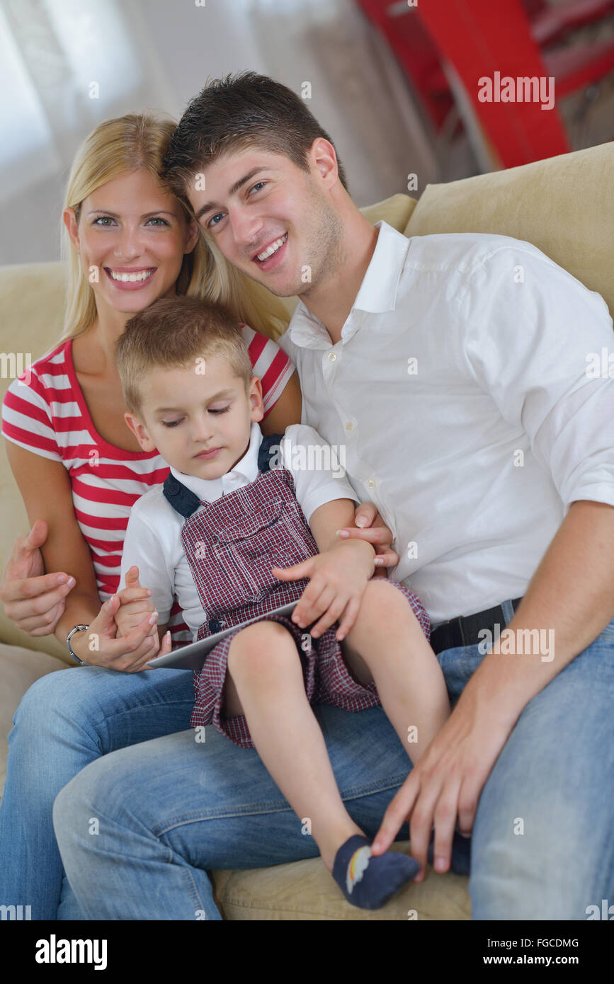 family at home Stock Photo - Alamy