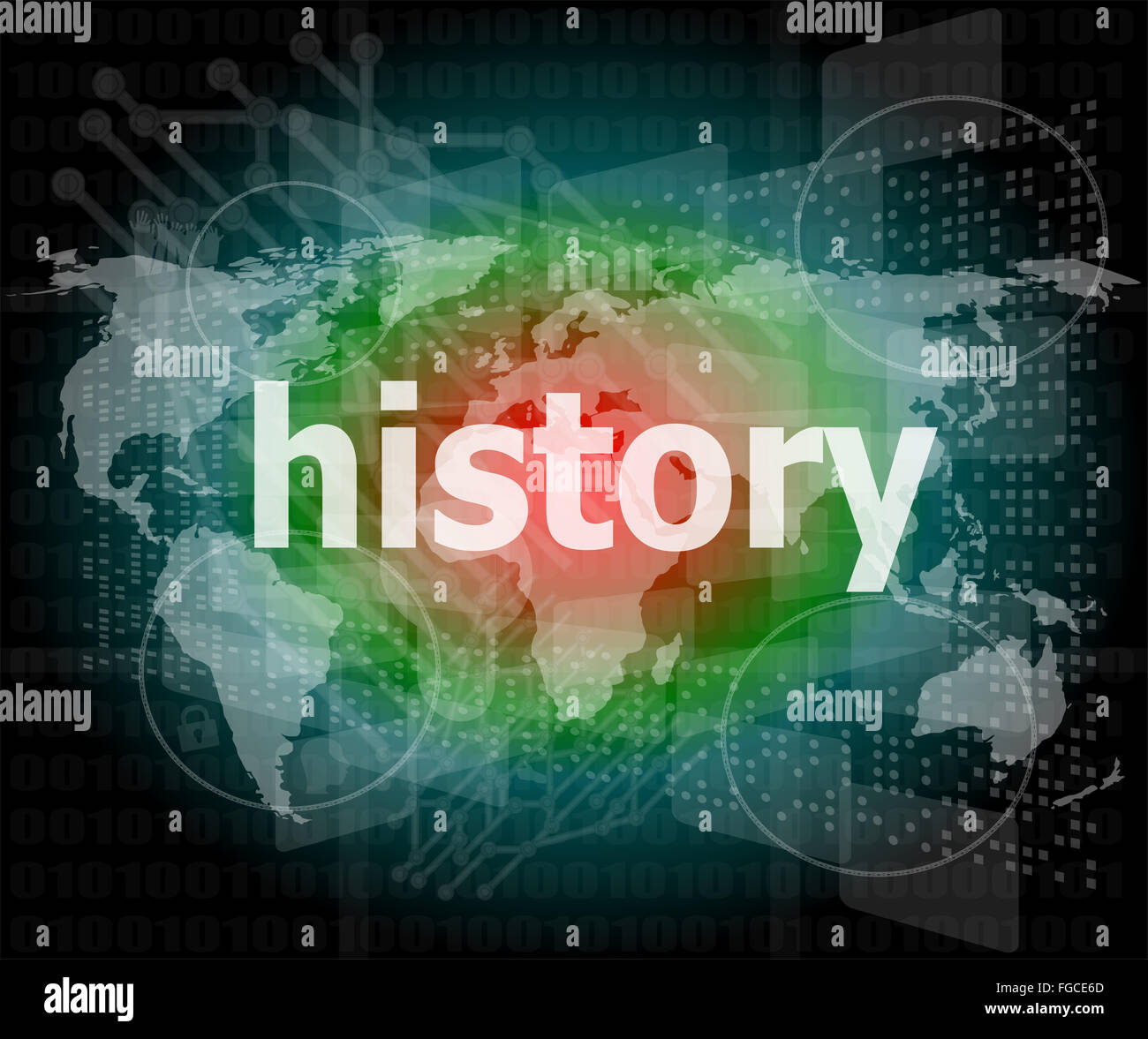 Time concept: history on digital background Stock Photo - Alamy