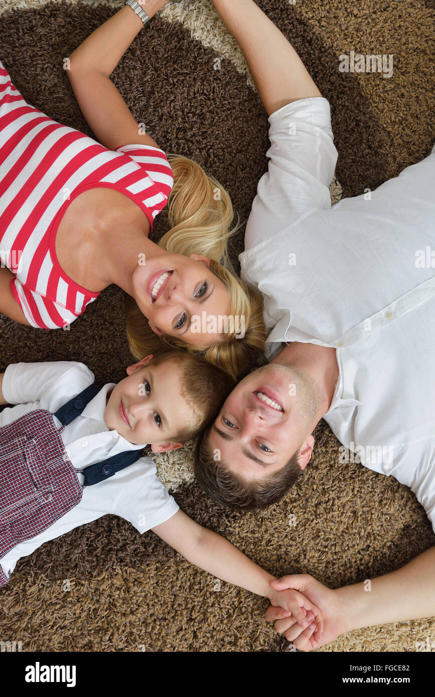 family at home Stock Photo - Alamy