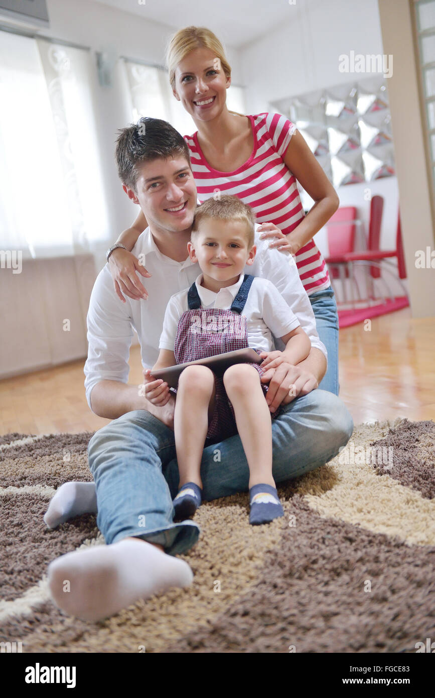 family at home Stock Photo - Alamy