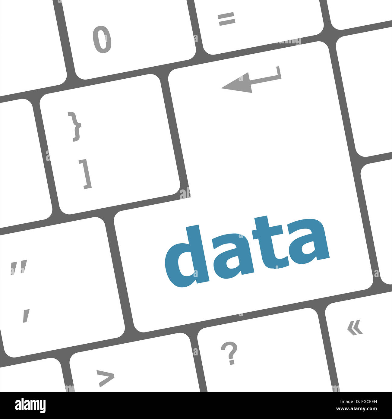 Data concept: computer keyboard with word Data Stock Photo - Alamy