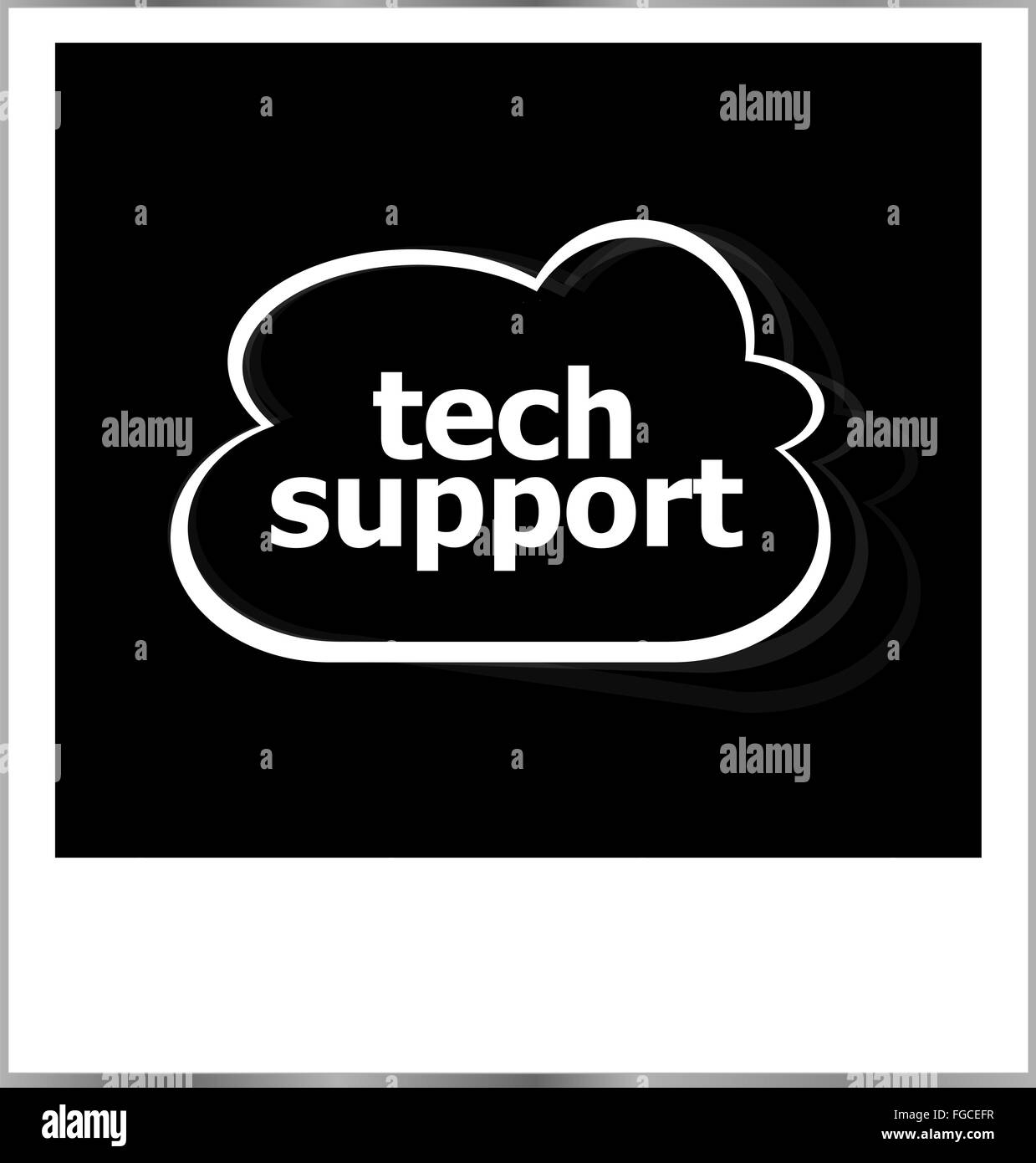 Man blank idea cloud Black and White Stock Photos & Images - Alamy