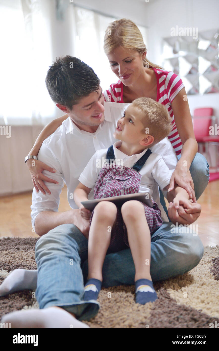 family at home Stock Photo - Alamy