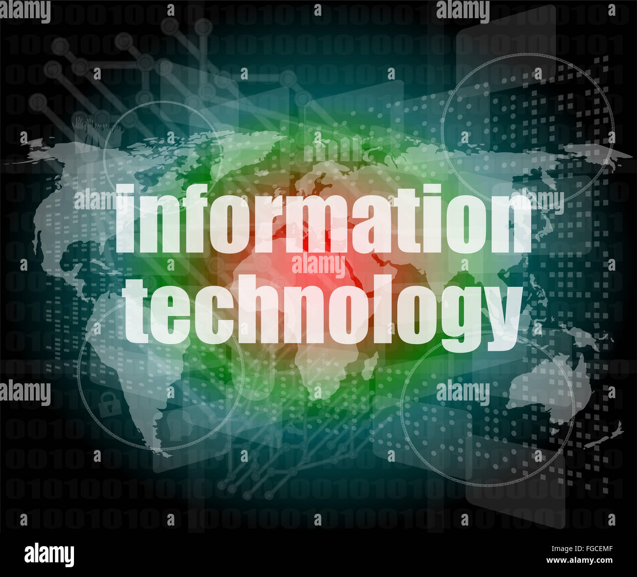 digital information technology concept background Stock Photo - Alamy