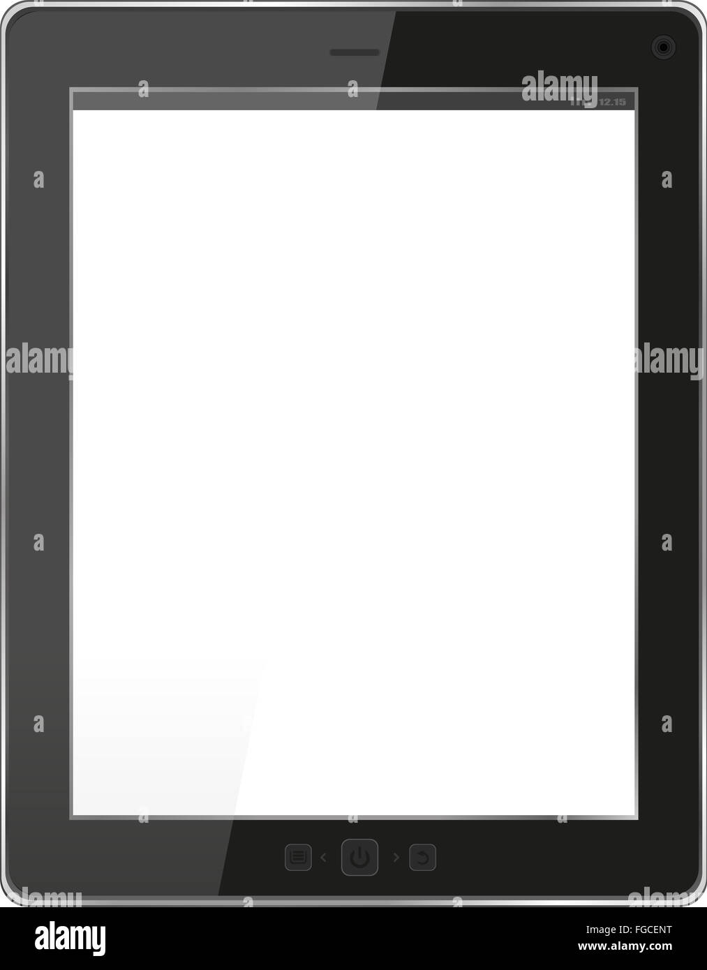touchpad or tablet pc isolated on white Stock Photo - Alamy