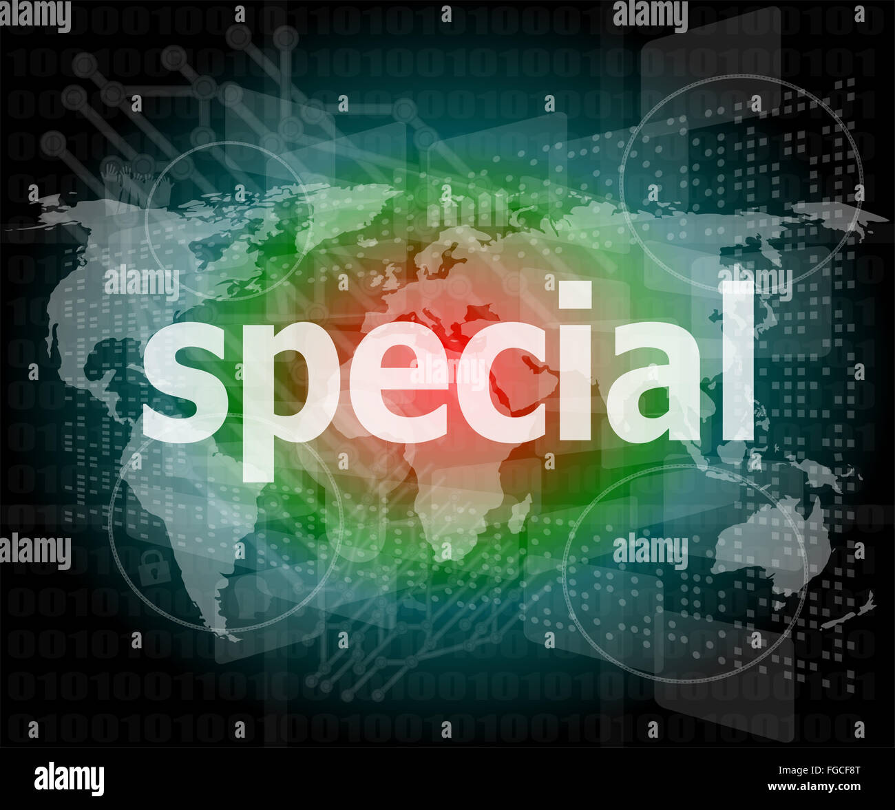 Education concept: Special word on business digital background Stock ...