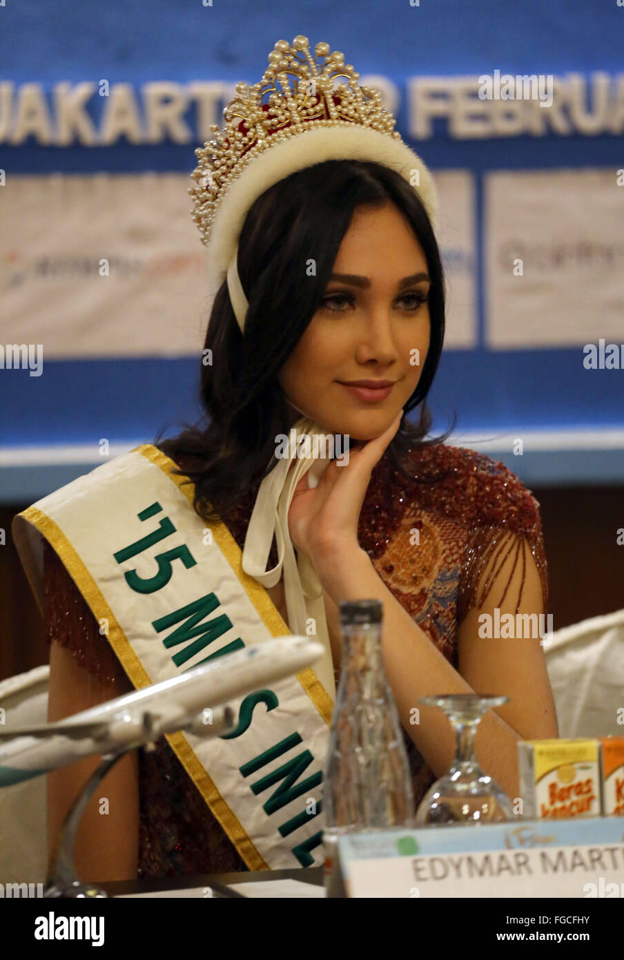 Jakarta, Indonesia. 19th Feb, 2016. Visit Miss International 2015 ...