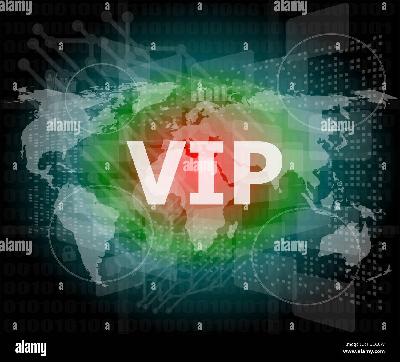 words vip on digital screen, business concept Stock Photo - Alamy
