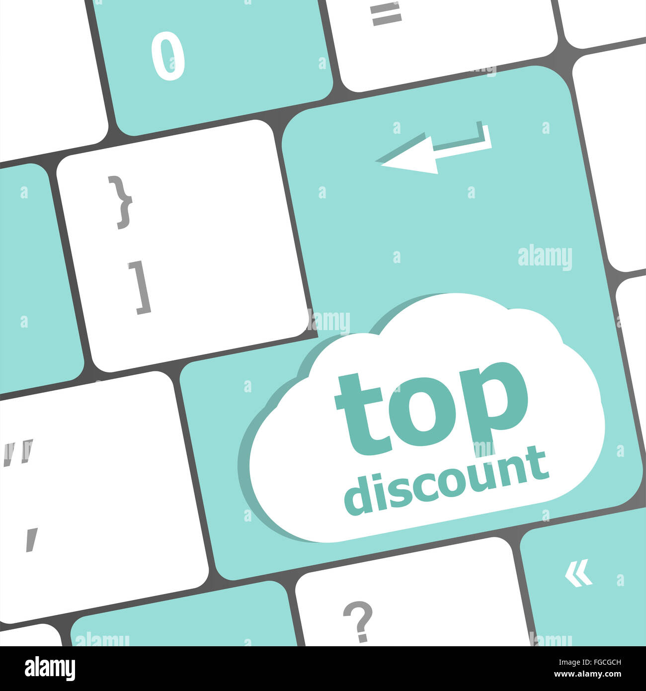 top discount concept sign on computer key Stock Photo - Alamy
