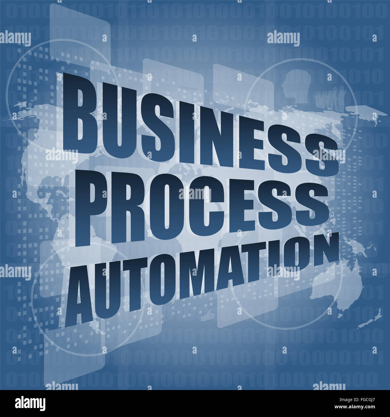 business process automation interface hi technology Stock Photo - Alamy
