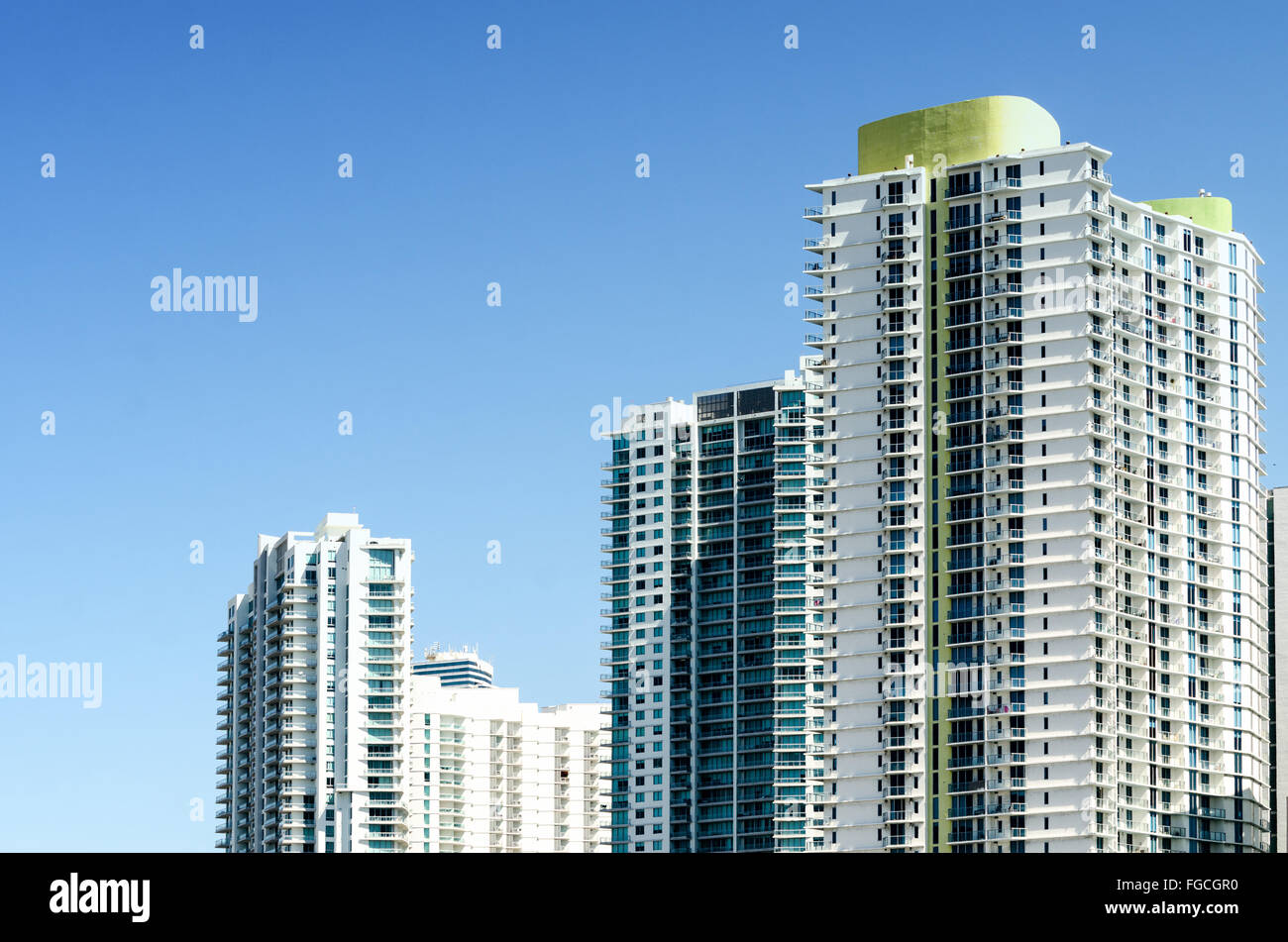 Skyscrapers downtown in Miami, Florida, USA Stock Photo - Alamy