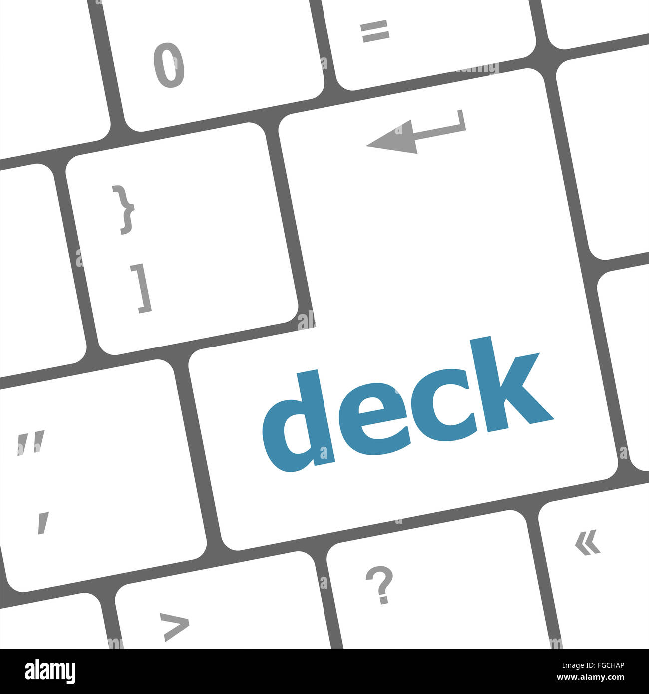 Deck word on keyboard hi-res stock photography and images - Alamy