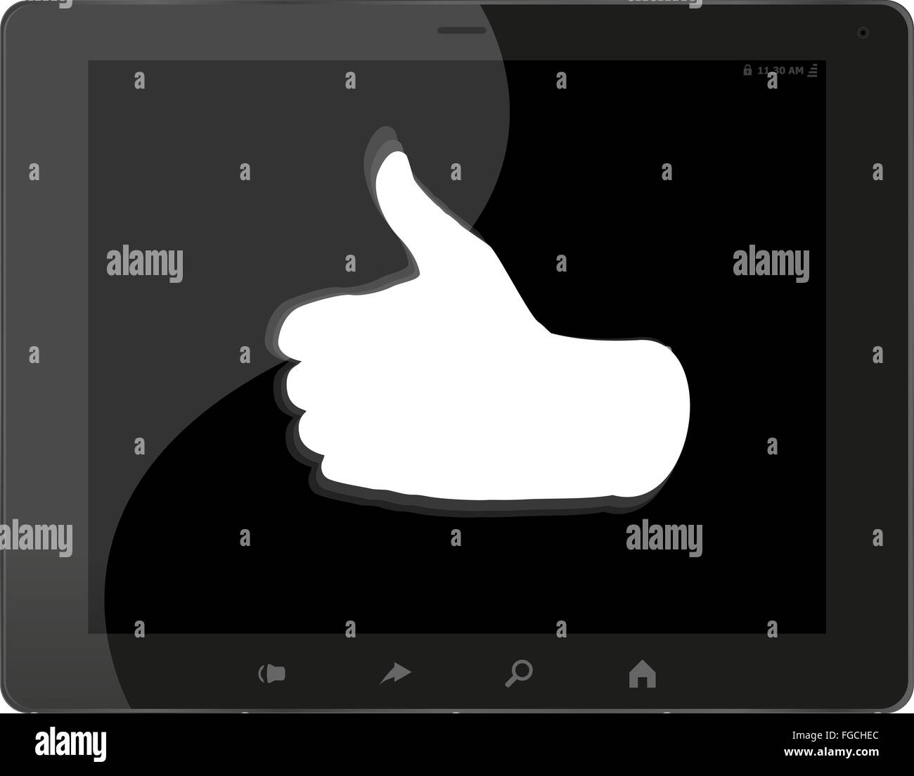 Tablet online vote icon hi-res stock photography and images - Alamy