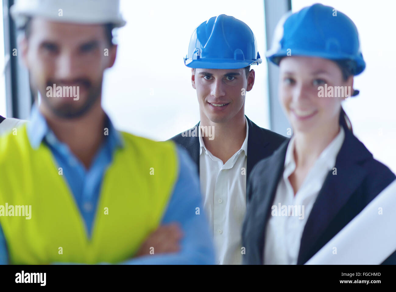 business people and engineers on meeting Stock Photo - Alamy