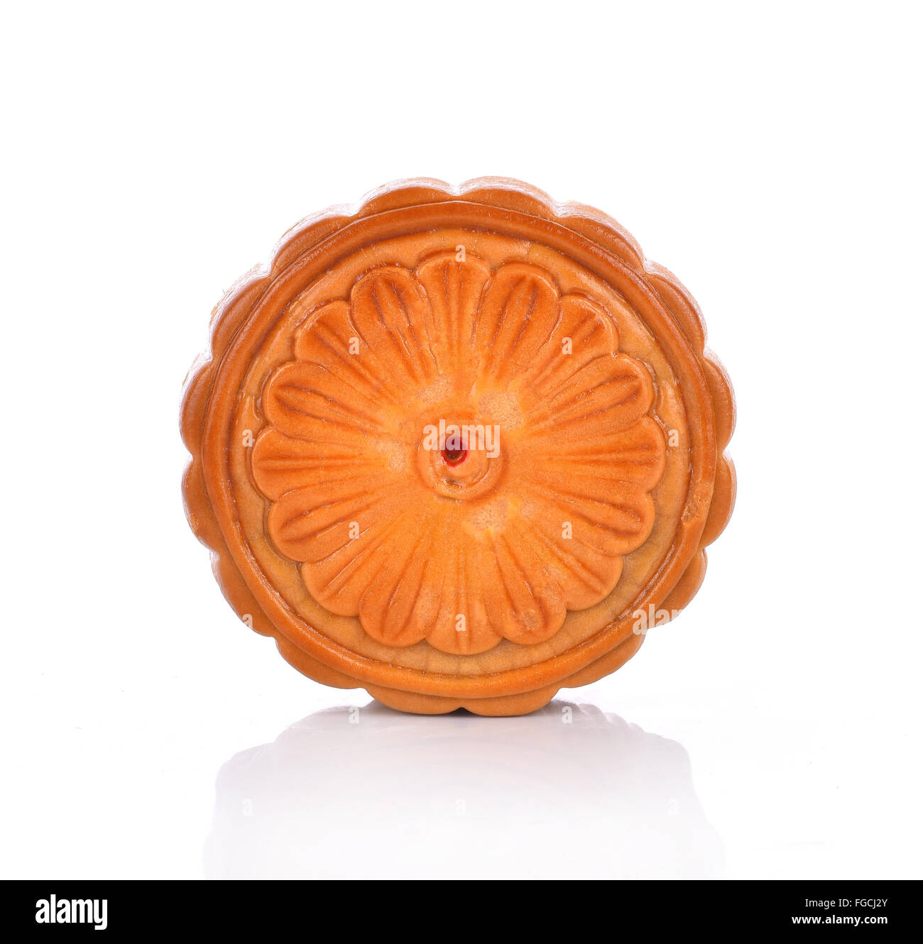 mooncake on white background Stock Photo - Alamy