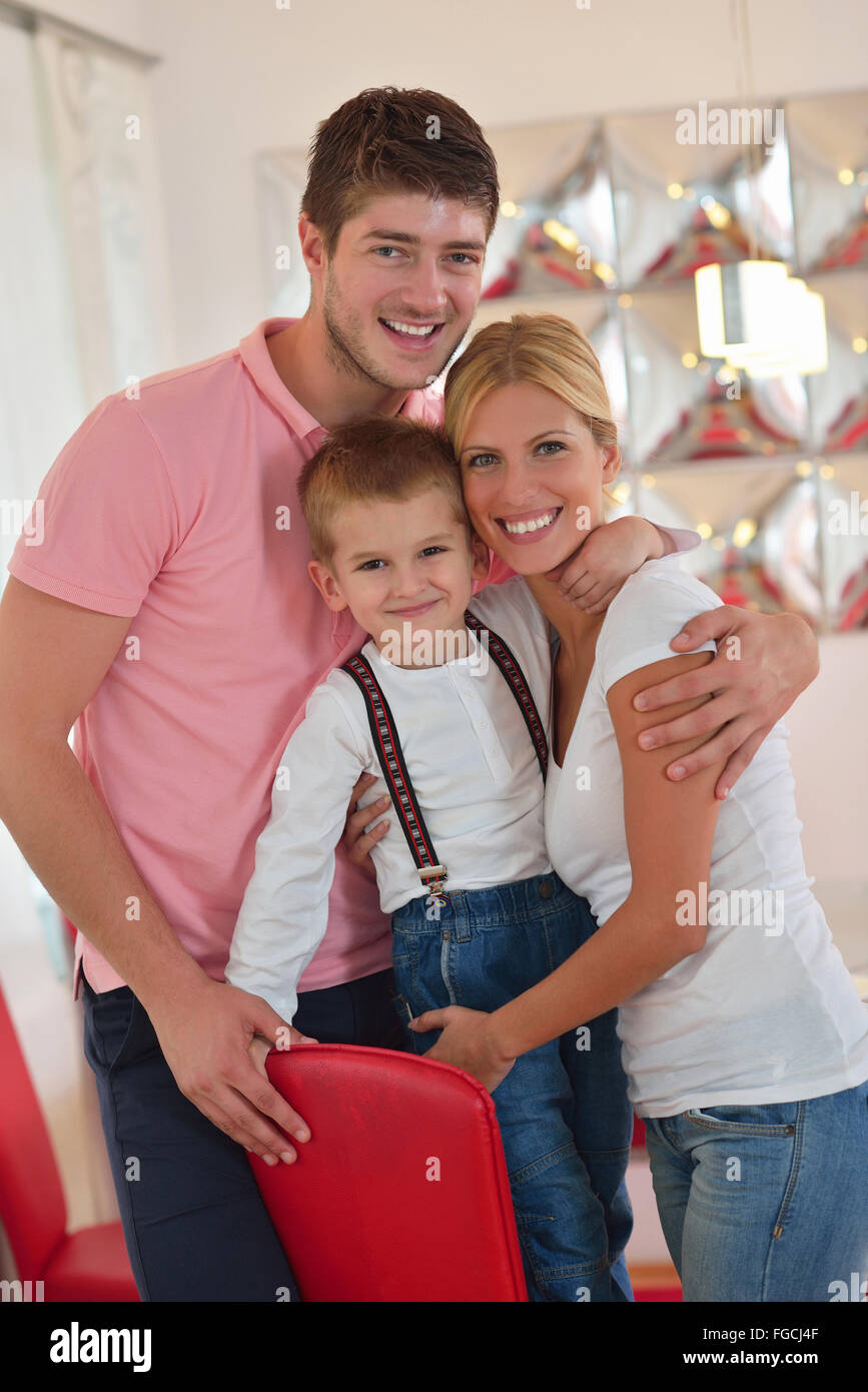 family at home Stock Photo - Alamy