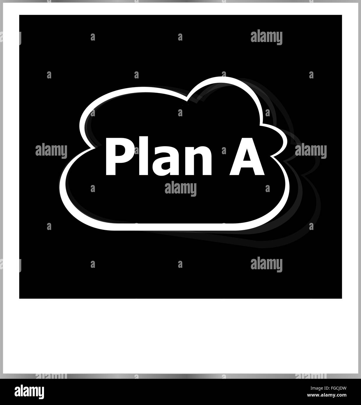 photo frame with plan a word, business concept Stock Photo - Alamy
