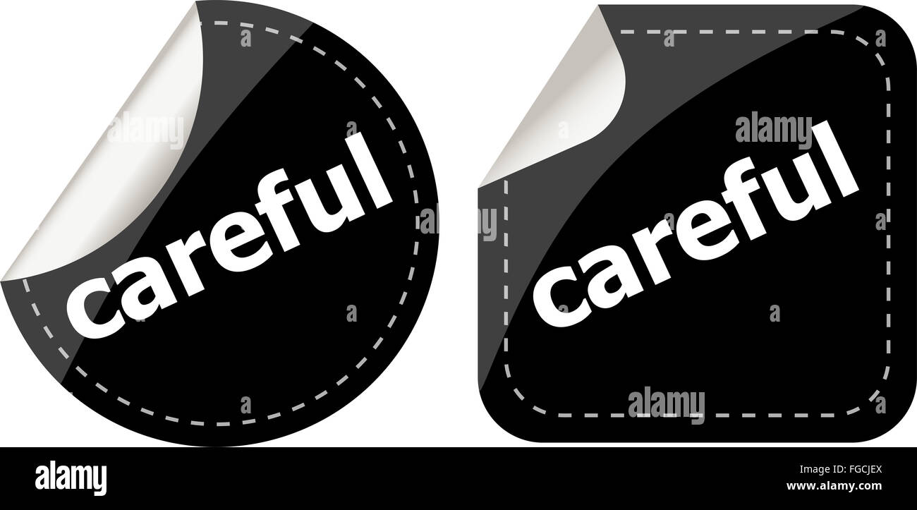 cab word stickers set, web icon button Stock Photo - Alamy