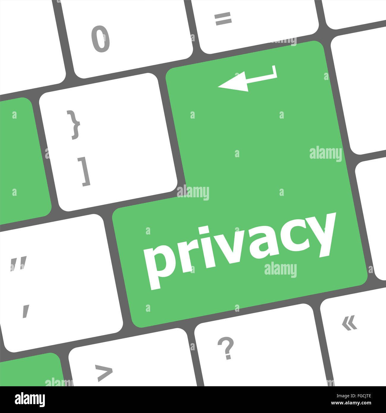 privacy button on computer keyboard key Stock Photo - Alamy