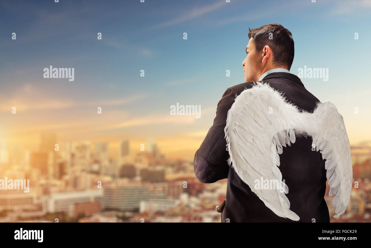Guardian angel man hi-res stock photography and images - Alamy