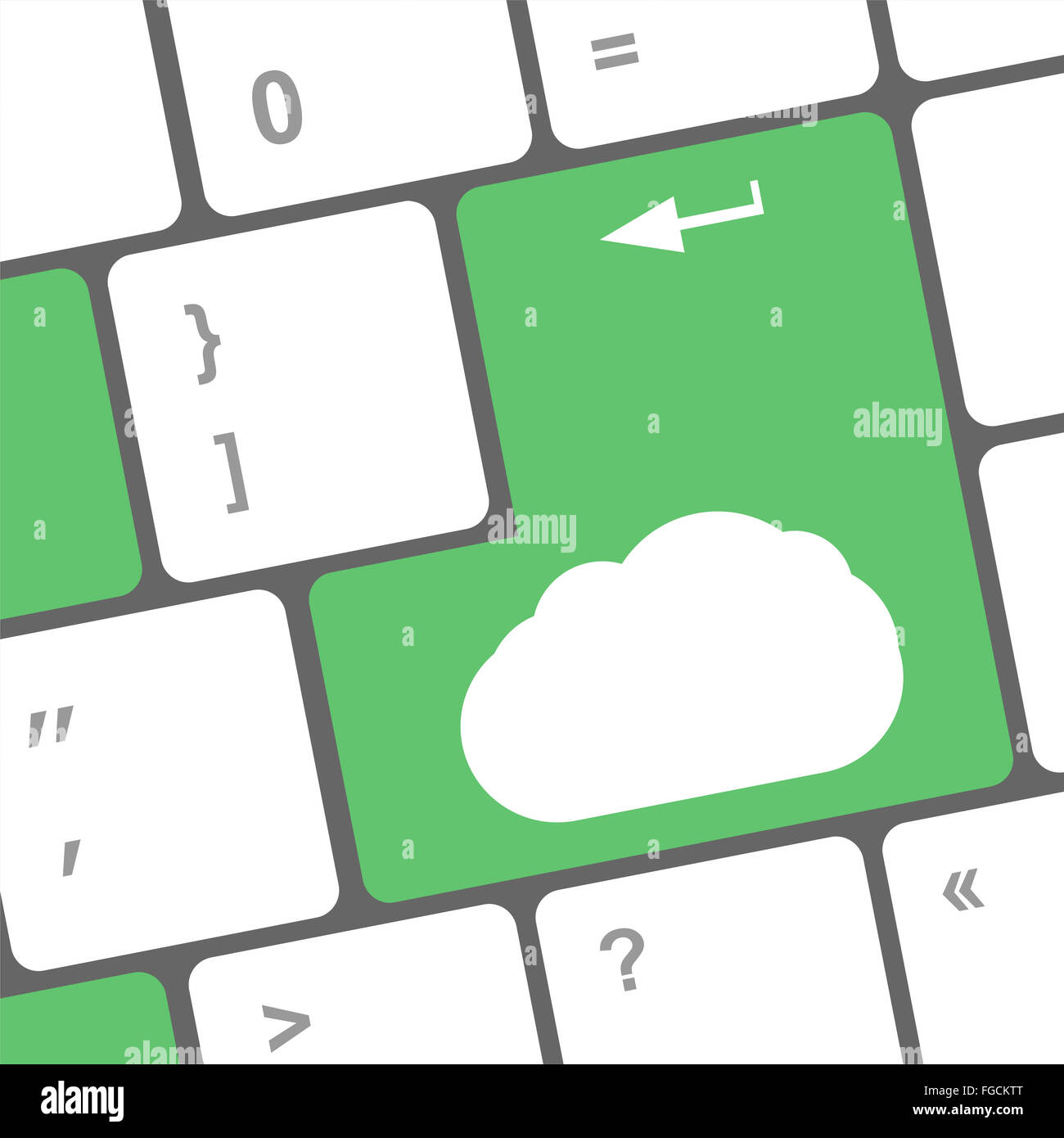 Cloud computing concept on computer keyboard Stock Photo - Alamy