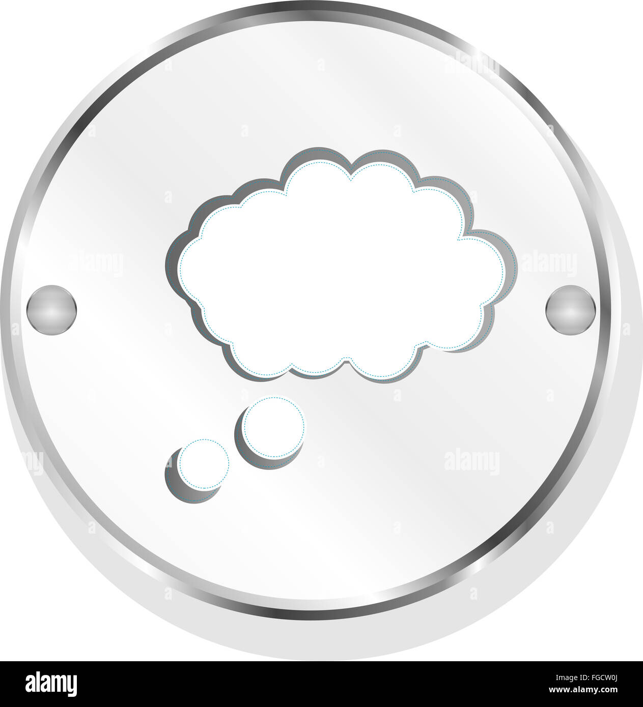 speech bubbles sign button, web app icon Stock Photo - Alamy