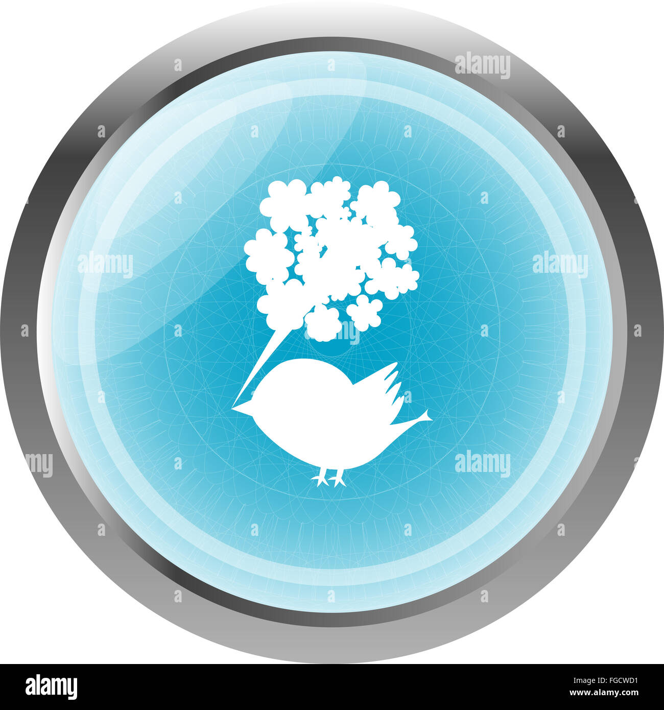 bird and flowers on computer keyboard key Stock Photo - Alamy