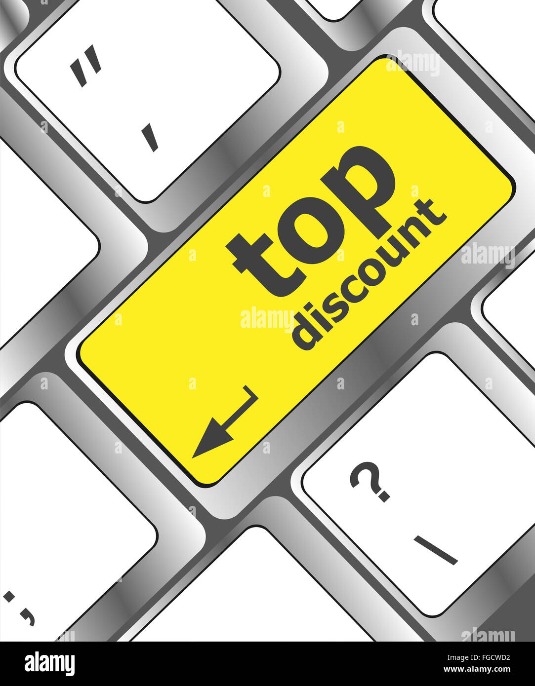 top discount concept sign on computer key Stock Photo - Alamy