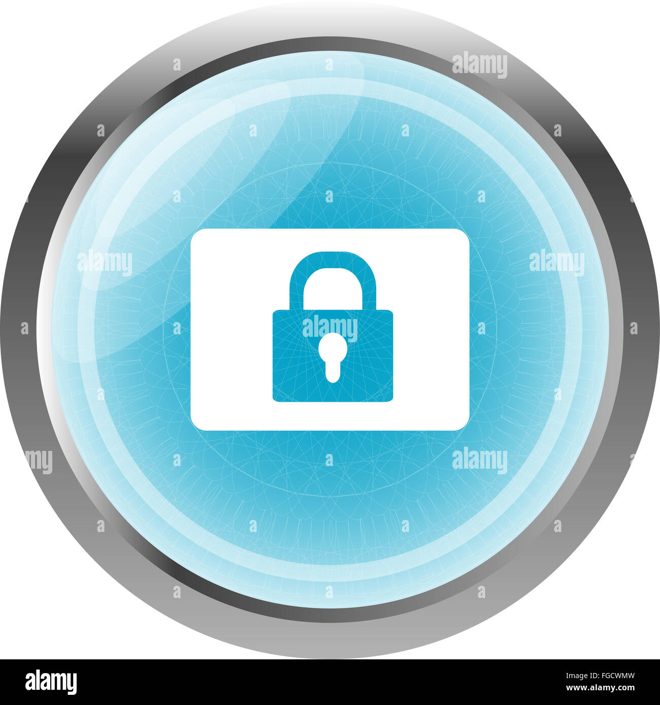 closed padlock icon web sign isolated on white Stock Photo - Alamy
