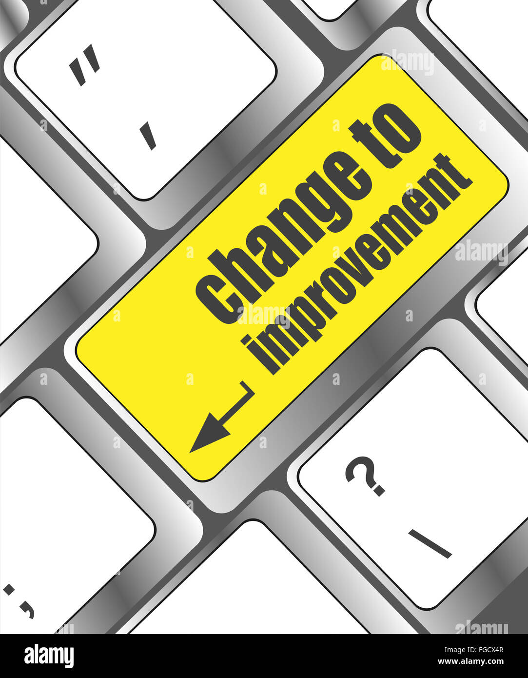 improve or improvement business concept with key on keyboard Stock ...