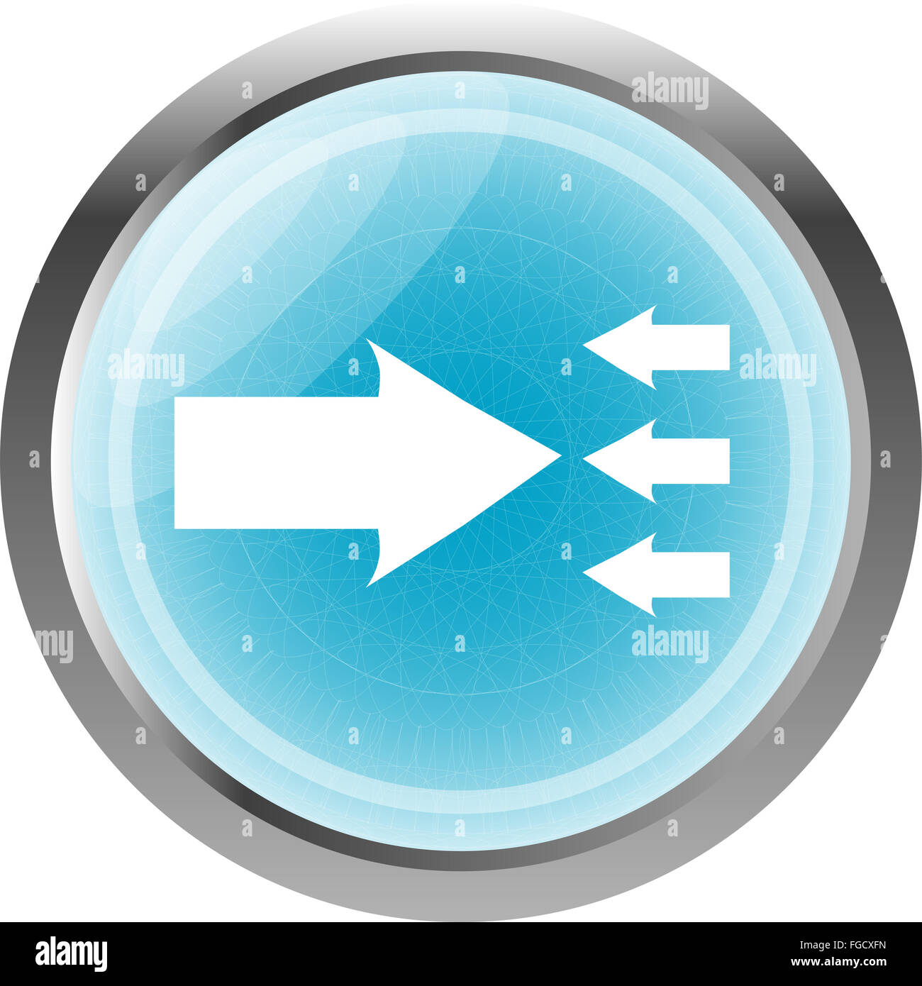 arrow icon web button isolated on white Stock Photo - Alamy