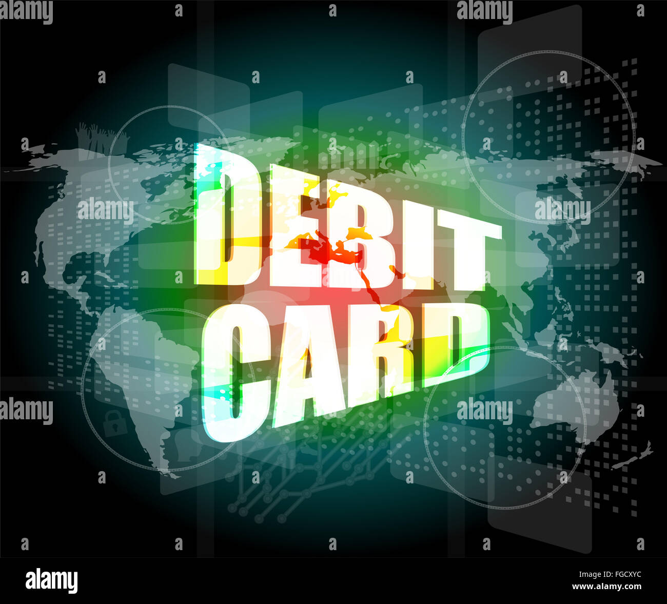 Debit card word hi-res stock photography and images - Alamy