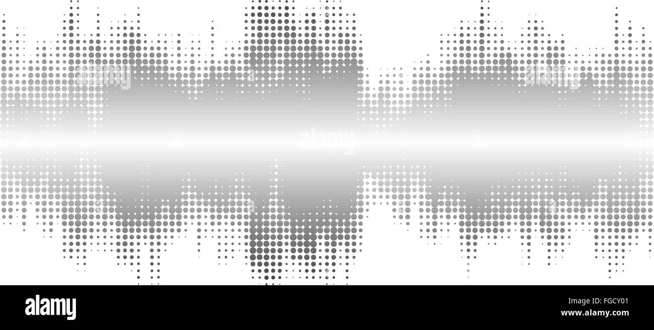 Gray halftone abstract design background in the form of wave Stock ...