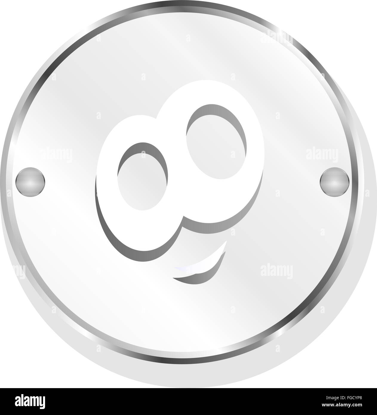 smile face icon button, funny face for web Stock Photo - Alamy